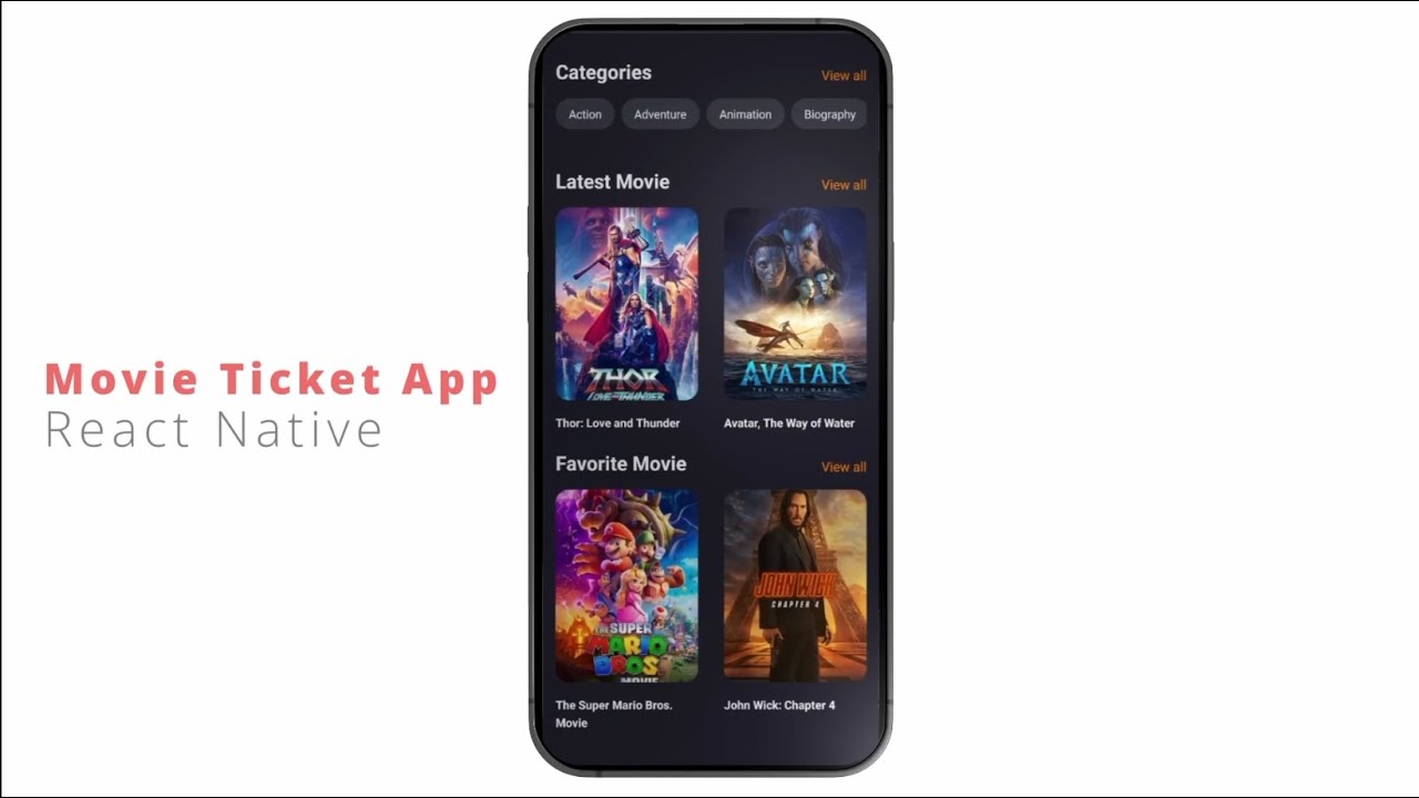 React Native Speed Coding: Building a Movie Ticket App (Source code included)