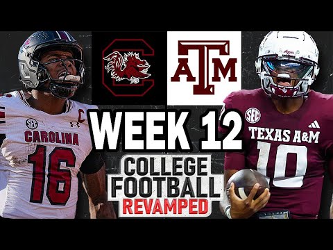 South Carolina at Texas A&M - Week 12 Simulation (2025 Rosters for NCAA 14)