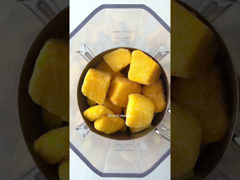 2-ingredient Healthy Mango Frozen Yogurt???? #healthydessert #frozenyogurt #icecream