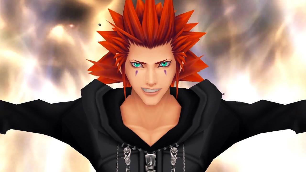 Kingdom Hearts 2: Roxas vs Axel Boss Fight (PS3 1080p)