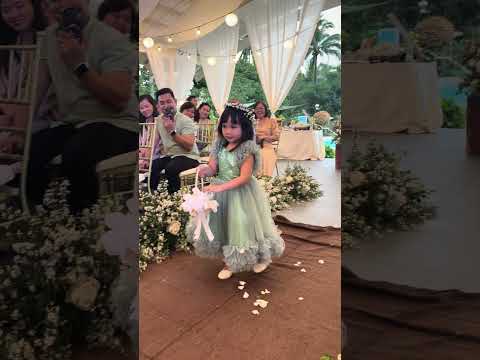 Cutie millie walks down the aisle #pepenswedding2023 #flowergirls