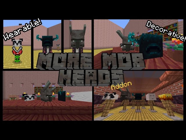 More Mob Heads Addon Minecraft Mod