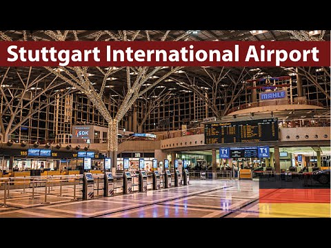 walking tour Stuttgart International Airport , Baden Württemberg, Germany
