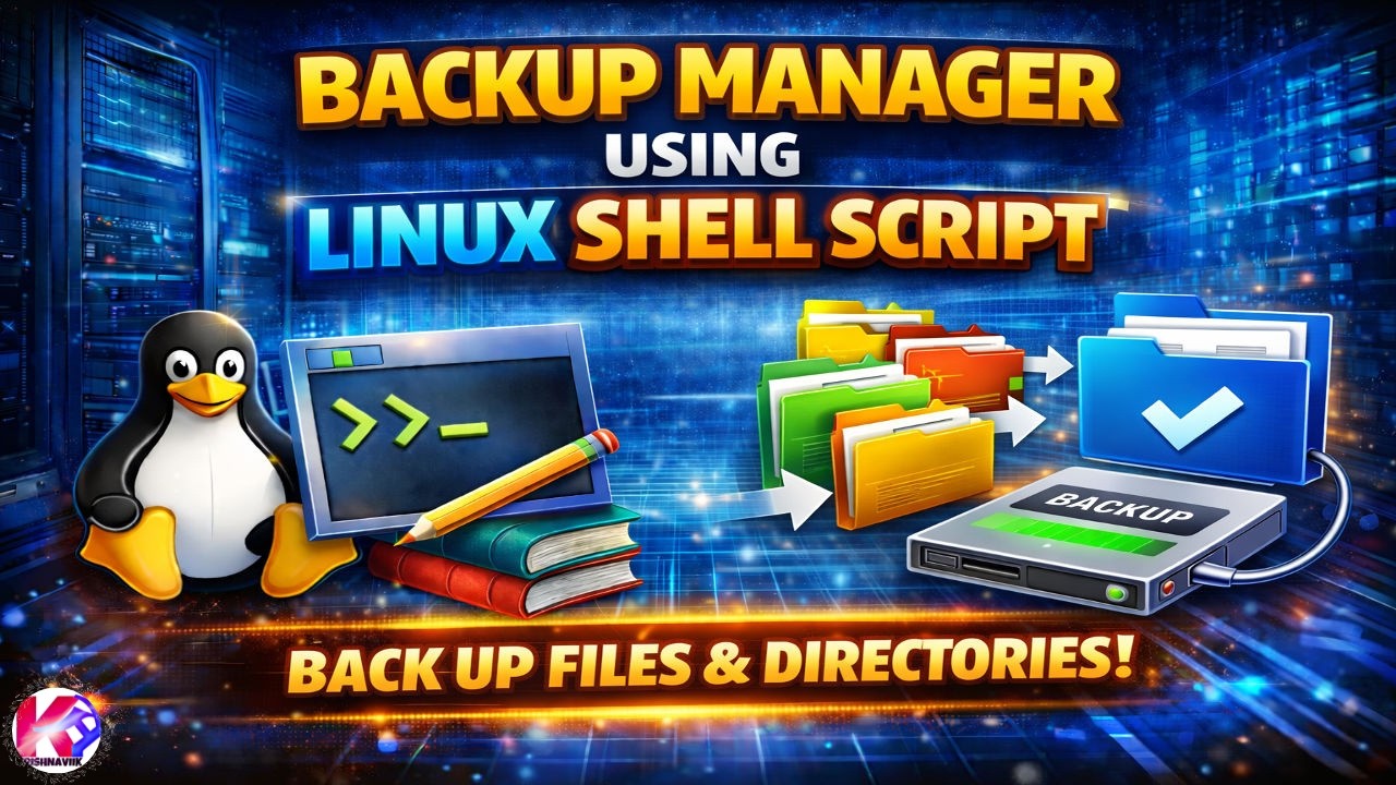 Backup Manager using Linux Shell Script