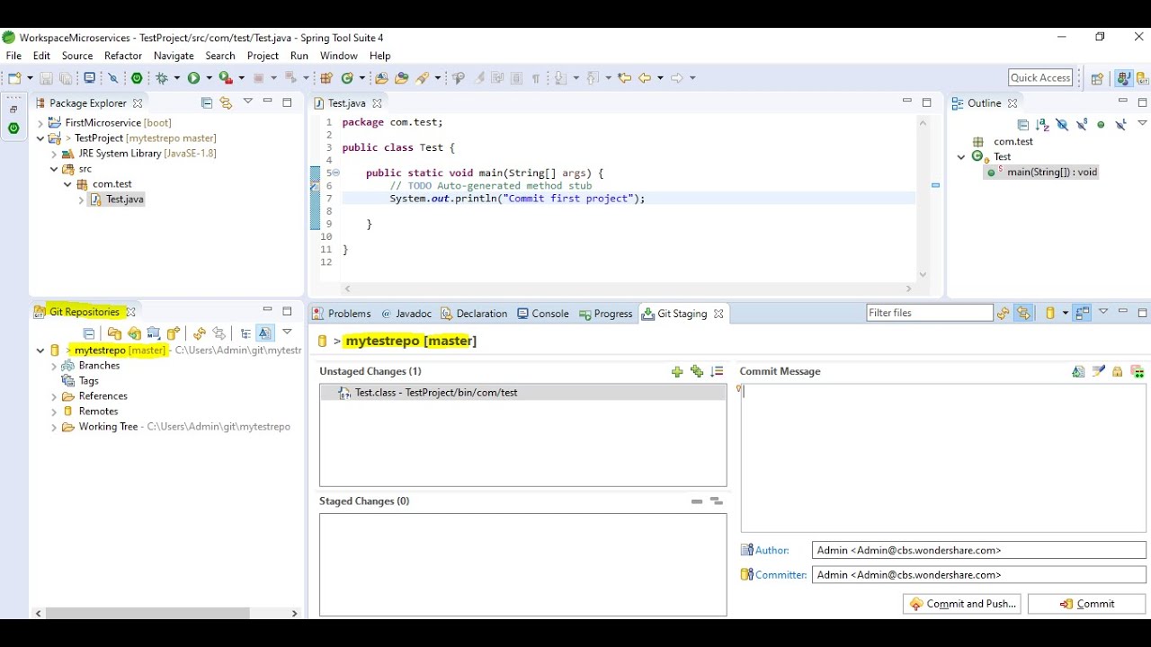 [2023] How to commit and push project in GitHub using eclipse | how to add eclipse project to GitHub