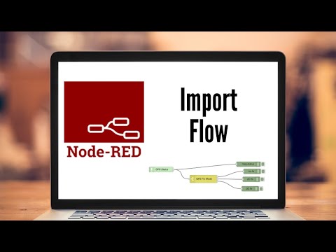 How to import flow from Node red example