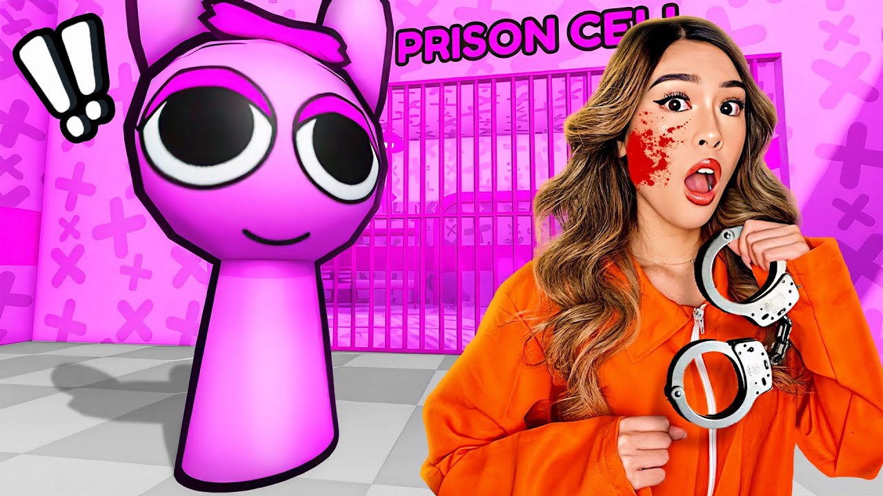 KAT ESCAPES PINK SPRUNKI'S PRISON RUN IN ROBLOX (OBBY)