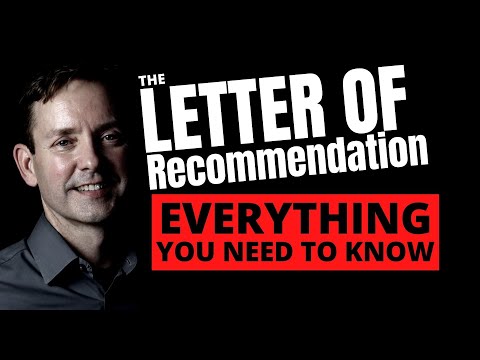 THE LETTER OF RECOMMENDATION: RESIDENCY APPLICATION and BEYOND