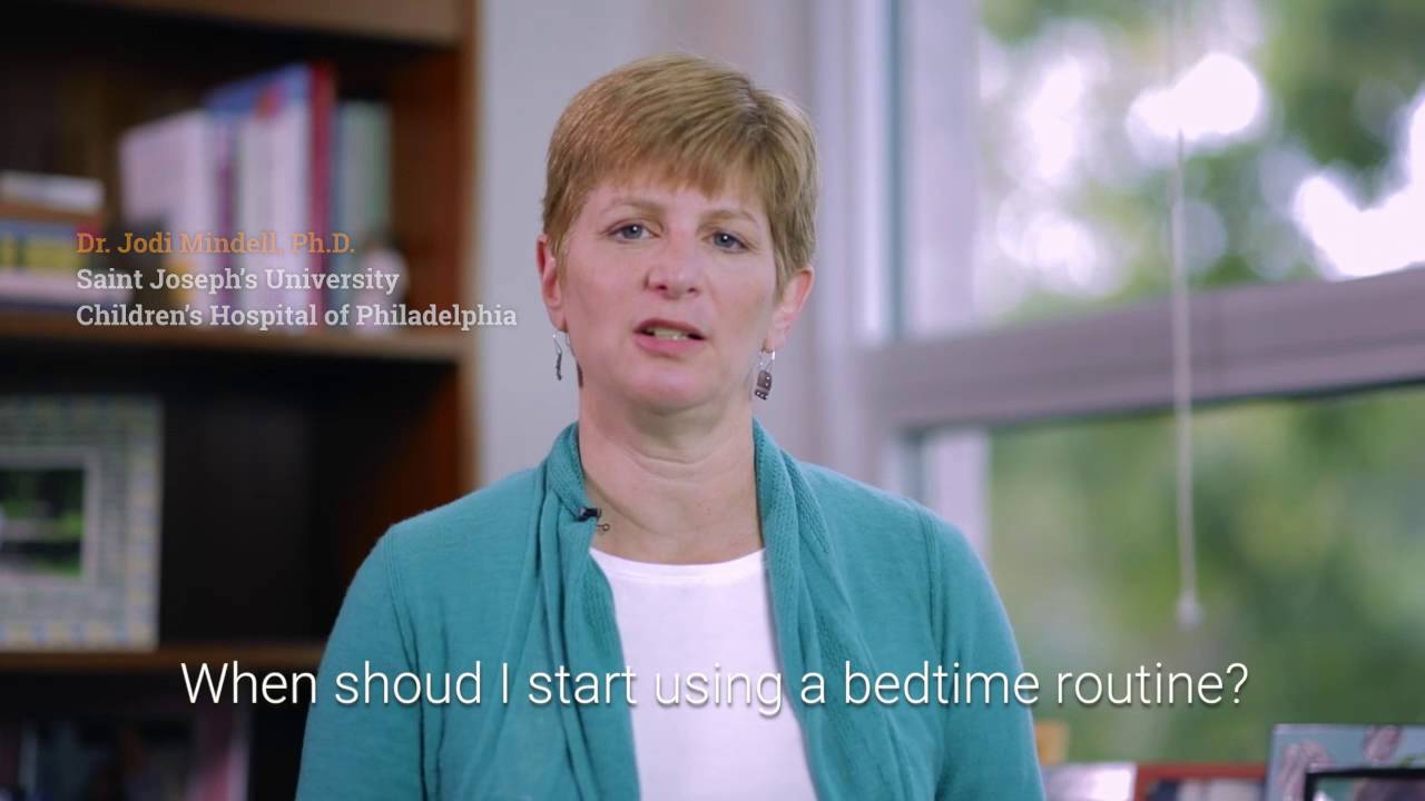 When should I start using a bedtime routine? - Dr. Jodi Mindell