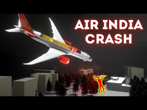AI Video Of Air India Plane Crash In Ahmedabad | AI171