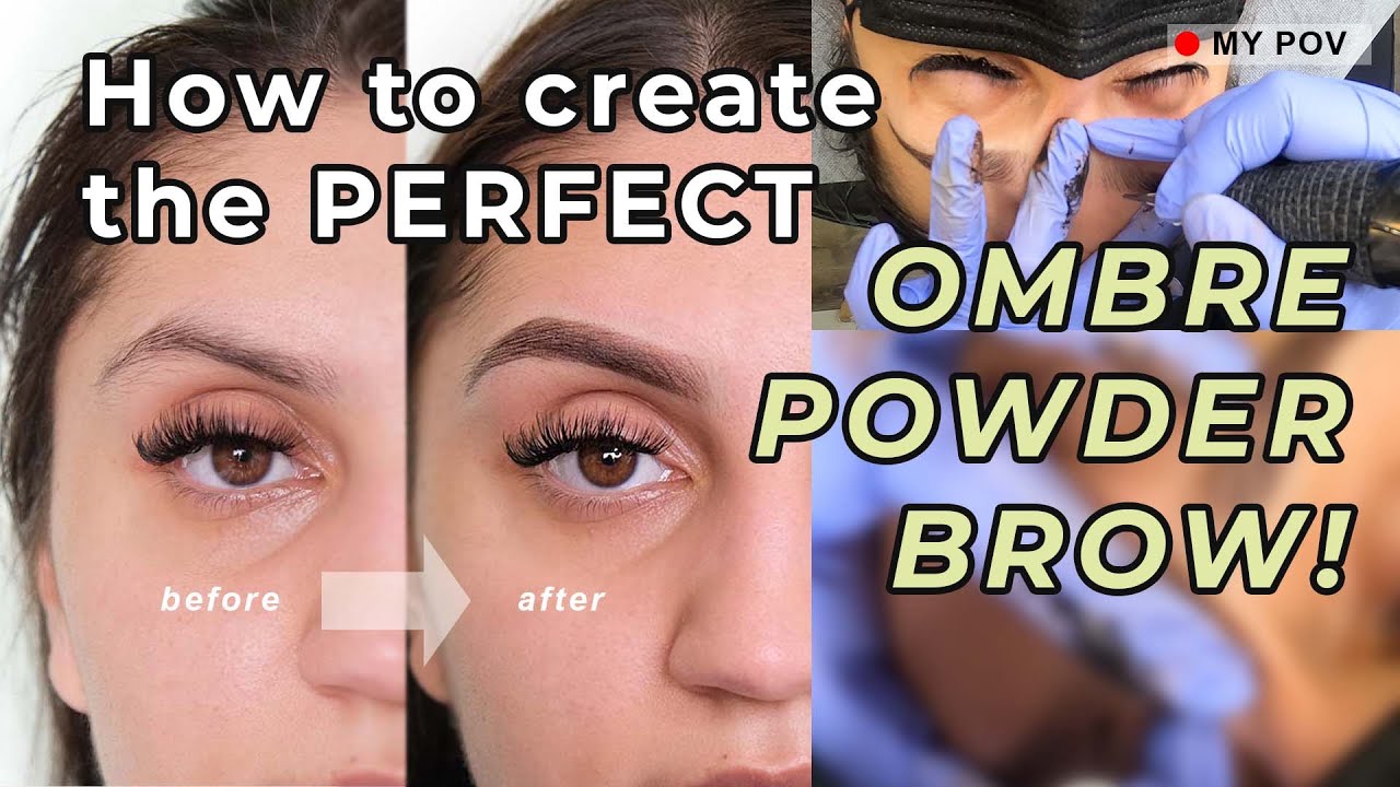 HOW I TATTOO EYEBROWS! (ombre/shading technique)