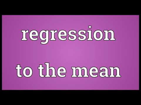 Regression to the mean Meaning