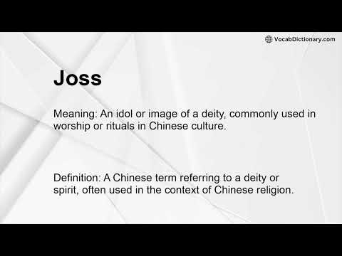 Joss Meaning