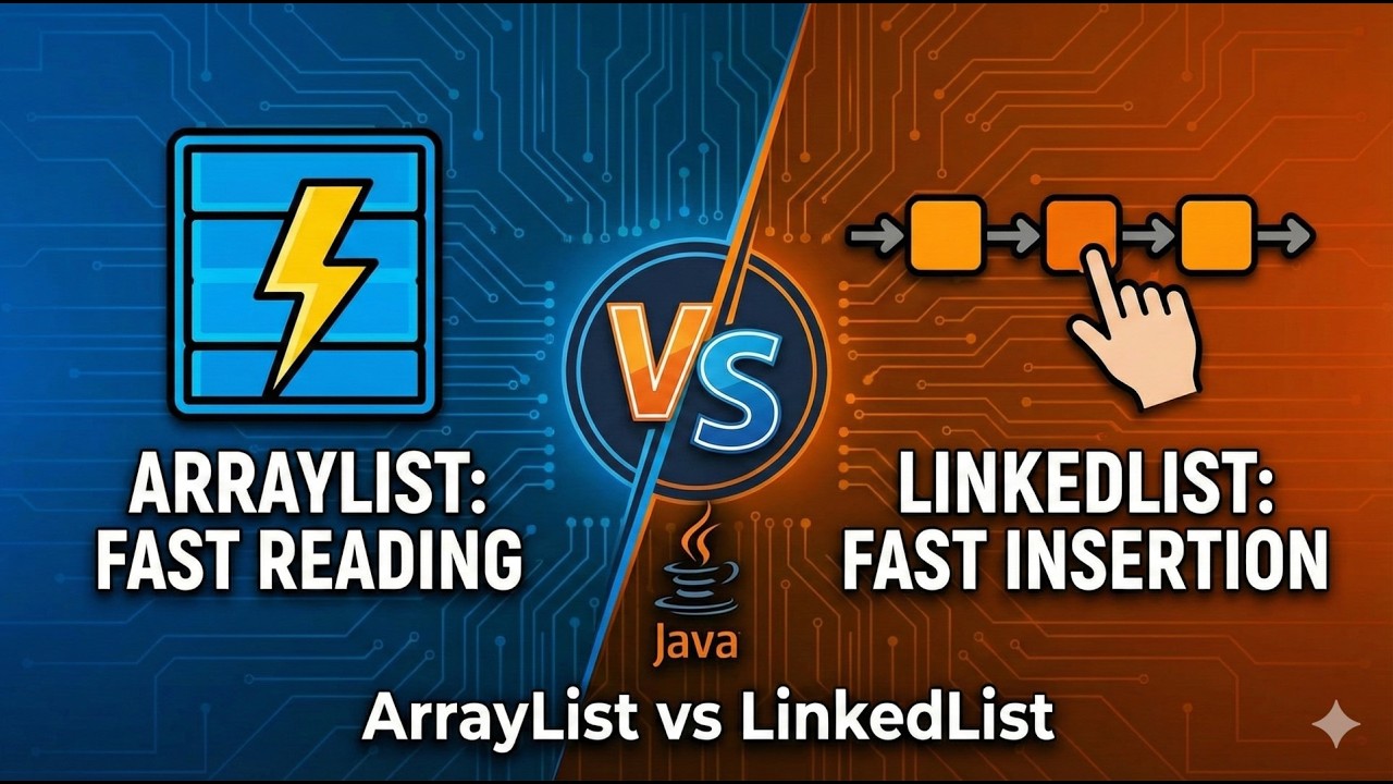 ArrayList vs LinkedList in Java | Difference & Performance | JCF Tutorial #3
