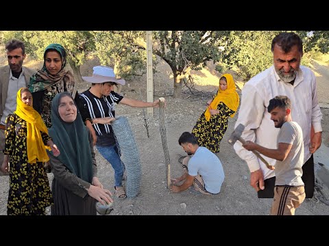 Nomadic Life|Nomadic Couple Protects Their Trees:A Nomadic Family Collaborates with Their Children🍞🔥