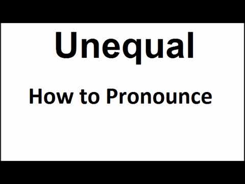 How to pronounce Unequal||How to say Unequal||Unequal Pronunciation||ABDictionary