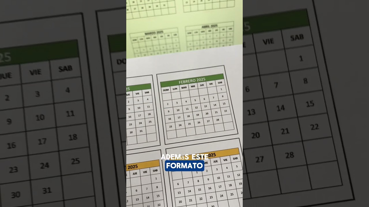 Cómo Imprimir el Calendario del 2025 en Tamaño Post it