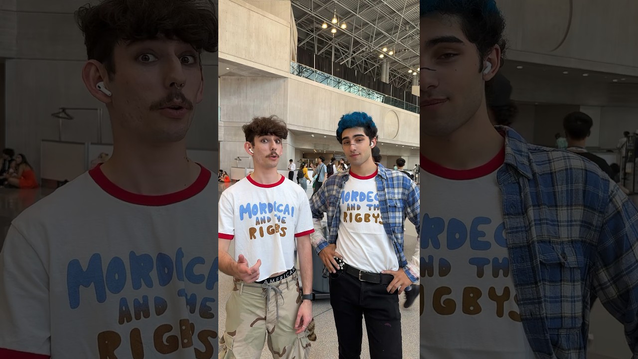 hit em with the regular show rizz 😼 @swaggycucumber #animenyc #cosplay #regularshow #nathanshine