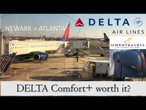 FLIGHT REVIEW - DELTA AIRLINES COMFORT PLUS REVIEW NEWARK TO ATLANTA