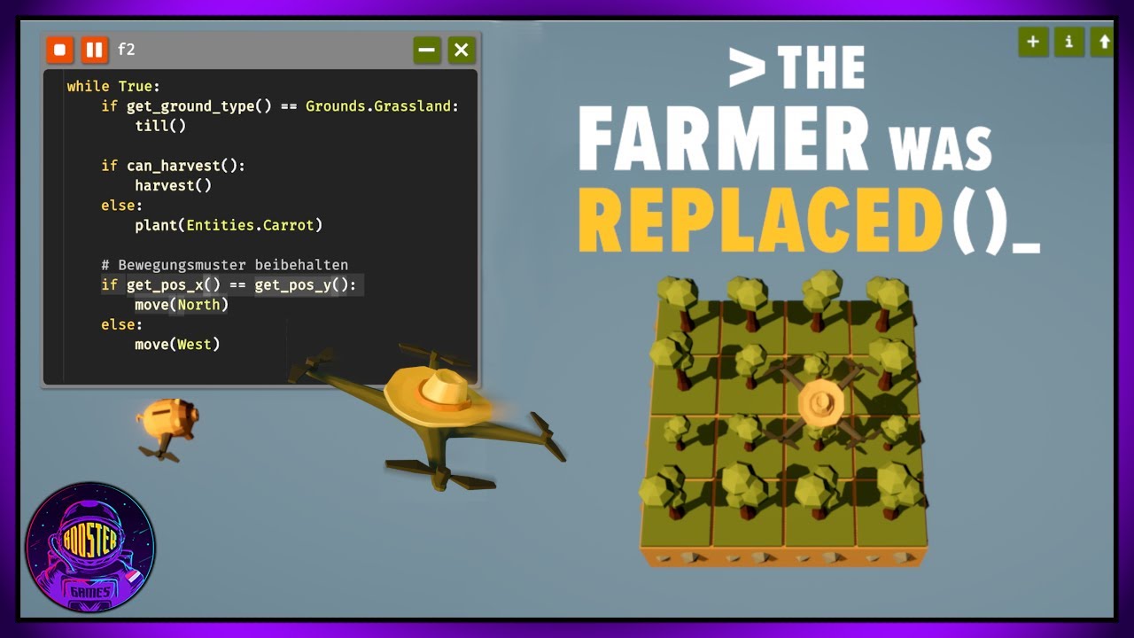 LIVE | Coding a Farm Drone with Zero Coding Experience - The Farmer Was Replaced - Puzzle Gameplay