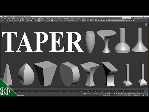 Learn 30 || TAPER MODIFIER || 3DS MAX FULL MODELING TUTORIAL IN HINDI || - Mind Luster