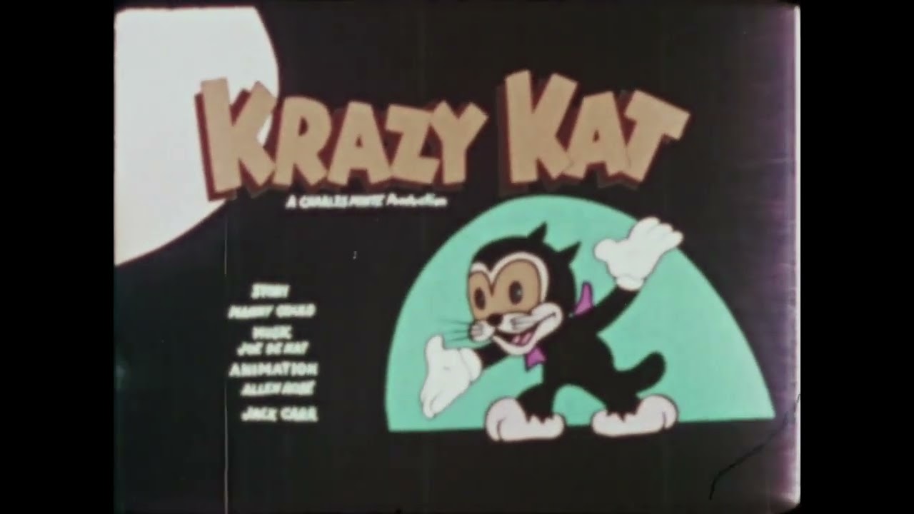Krazy Kat 1970s Colorized Opening