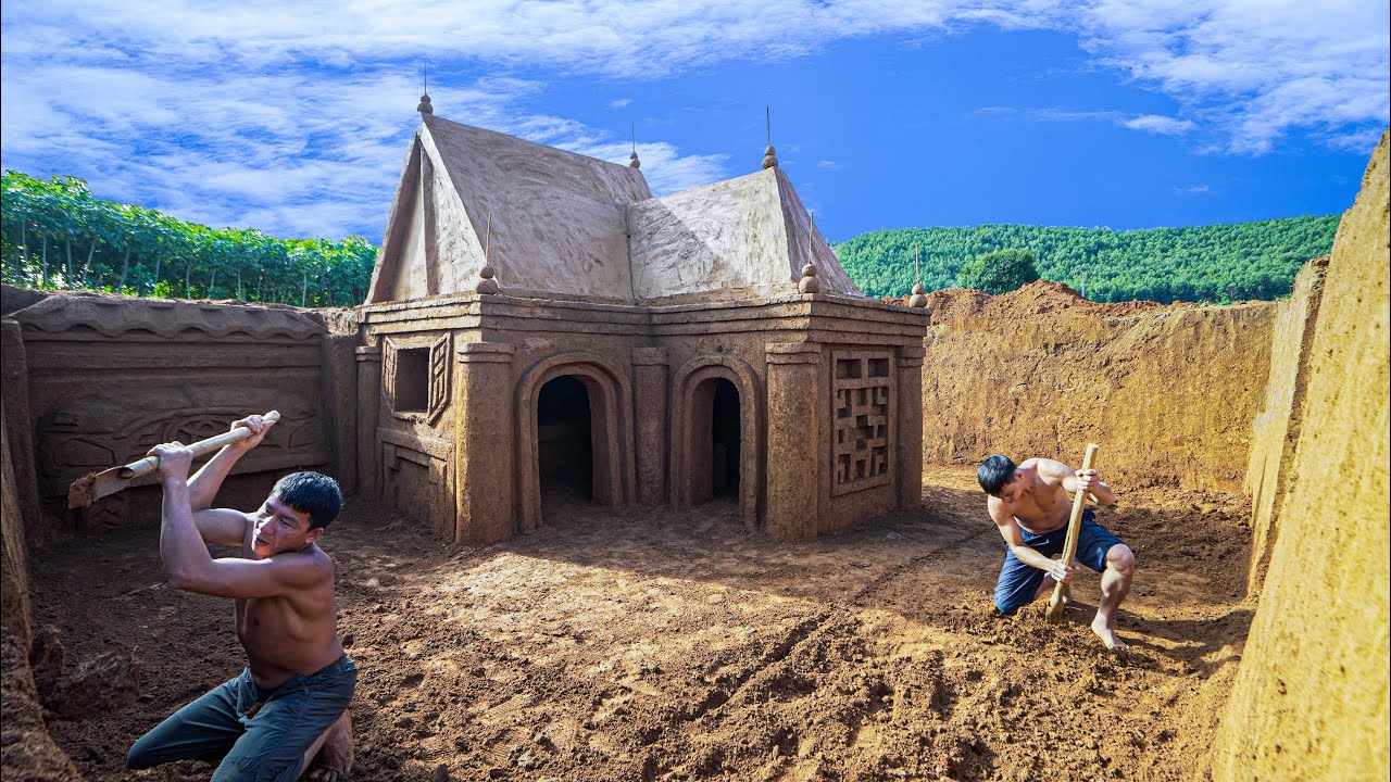 Build Modern Underground House With Million Dollar Swimming Pool - Part 1