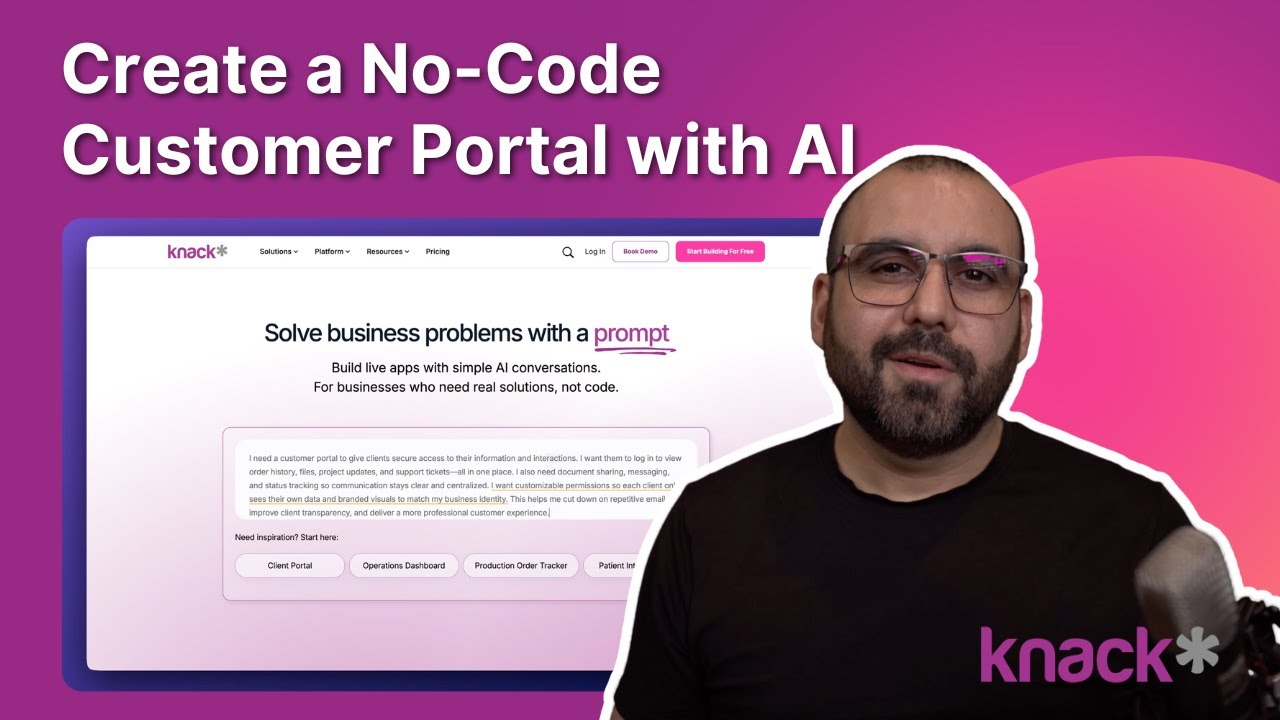 How to Build a Customer Portal With AI and No Code