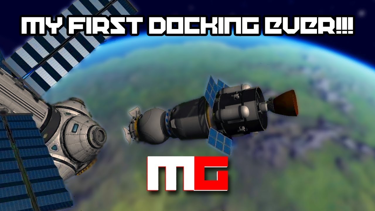 MY FIRST DOCKING EVER!!!! | Kerbal Space Program