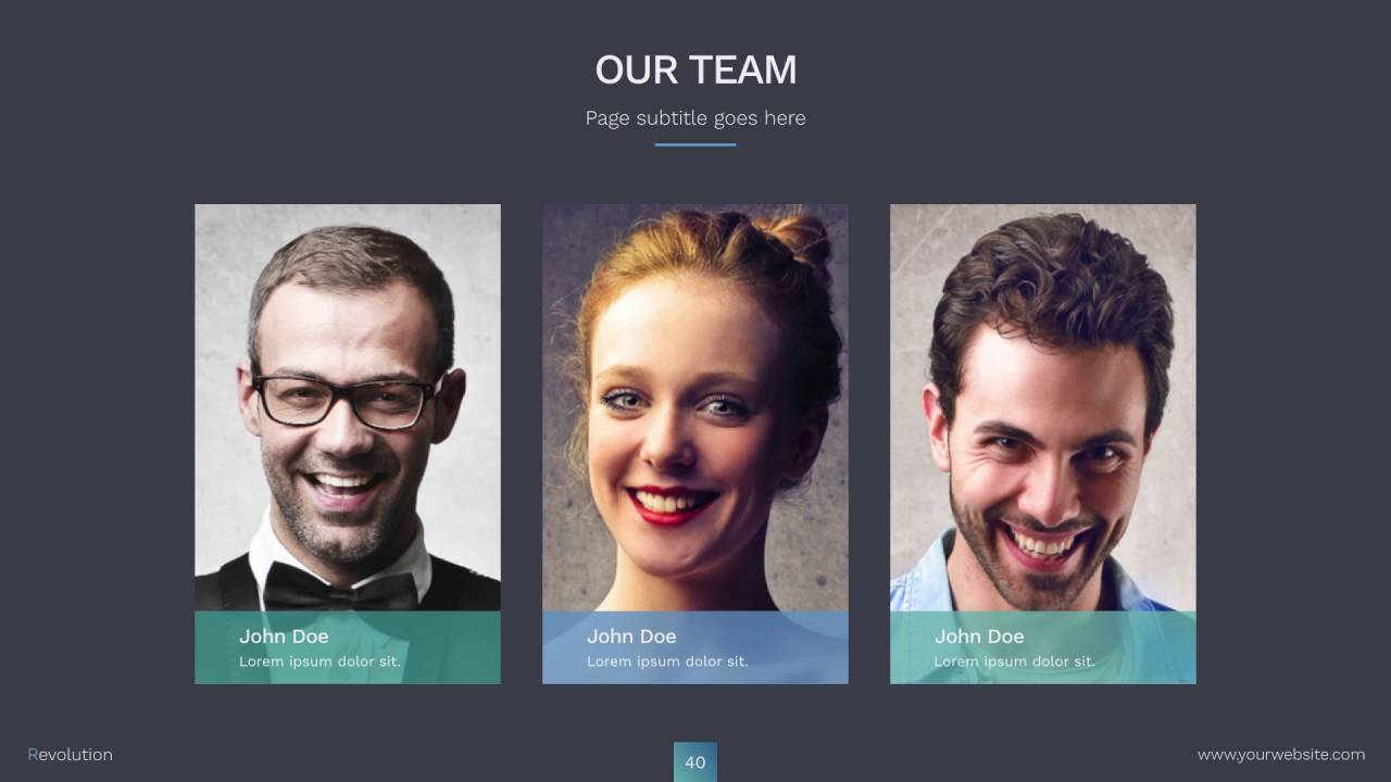 Revolution - Creative Keynote Presentation Template | Dark Version
