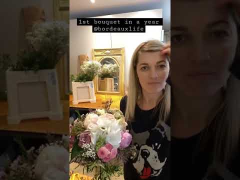 1st 2021 wedding at Château Lagorce ! Working with flowers , creating a bespoke bridal bouquet 💕