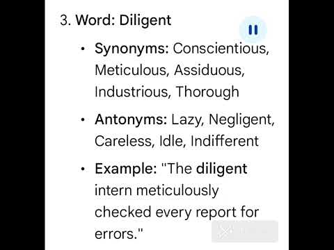 Five Synonyms vs Antonyms
