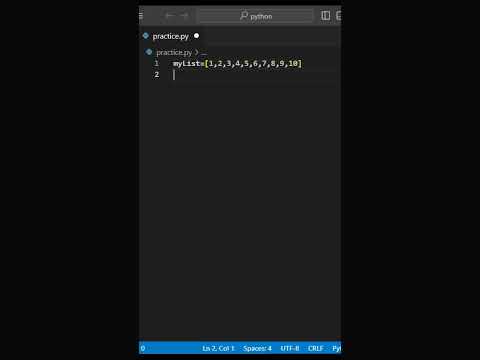 del function use for delete elements 😗✔👇#python #pythonprogramming #pythoncode #learnpython