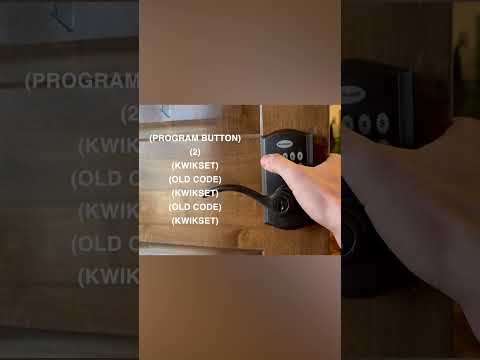 How to change, add, or delete user code from Kwikset Keypad Lock