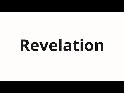 How to pronounce Revelation