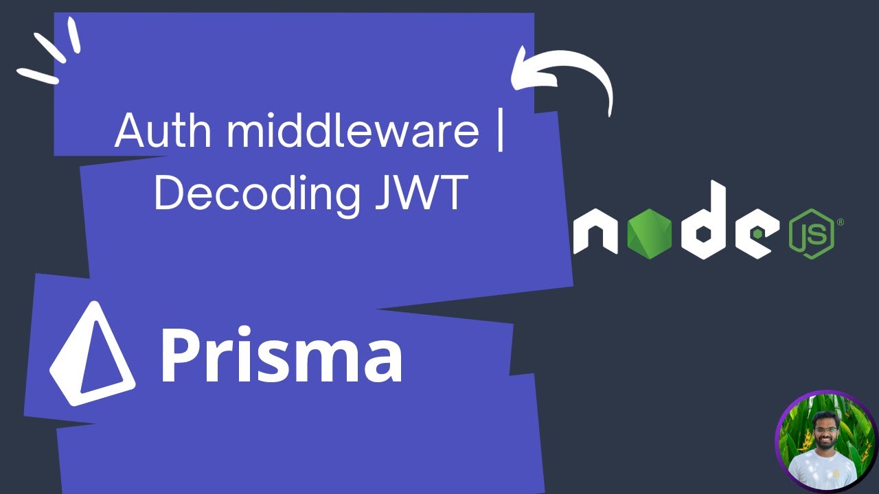 Node.js Authentication Middleware: Decoding JWT Tokens with Prisma ORM | Secure User Authentication