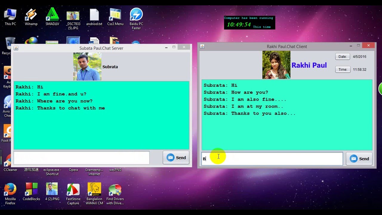 chat application using java sockets (with GUI) java Netbeans