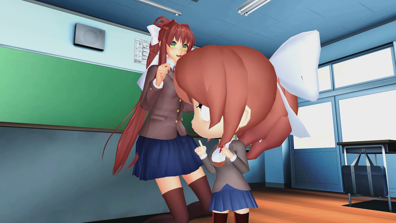 [MMD DDLC] Doesn't Like to be Tickled!!!