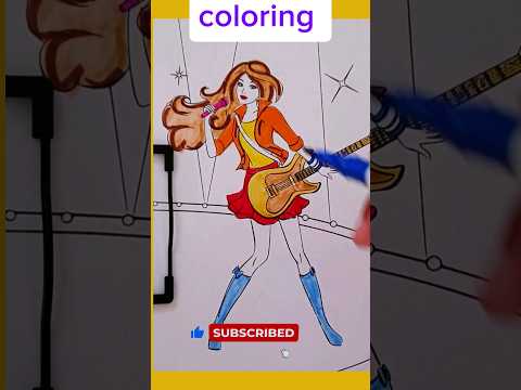 Barbie coloring for Kids |Disney's Barbie coloring |CuteEasyColoring for kids and toddlers|NCSmusic