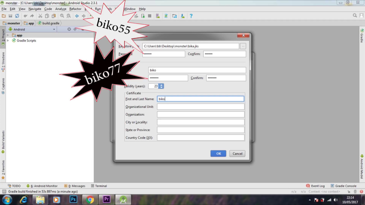 solved :: Error:Execution failed for task ':app:packageRelease' in Android Studio