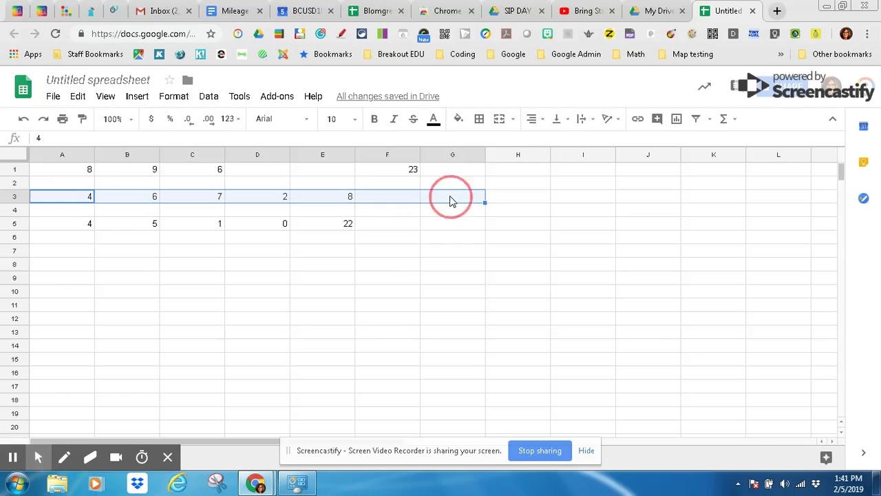#TinyTechTip Function Button in Google Sheets