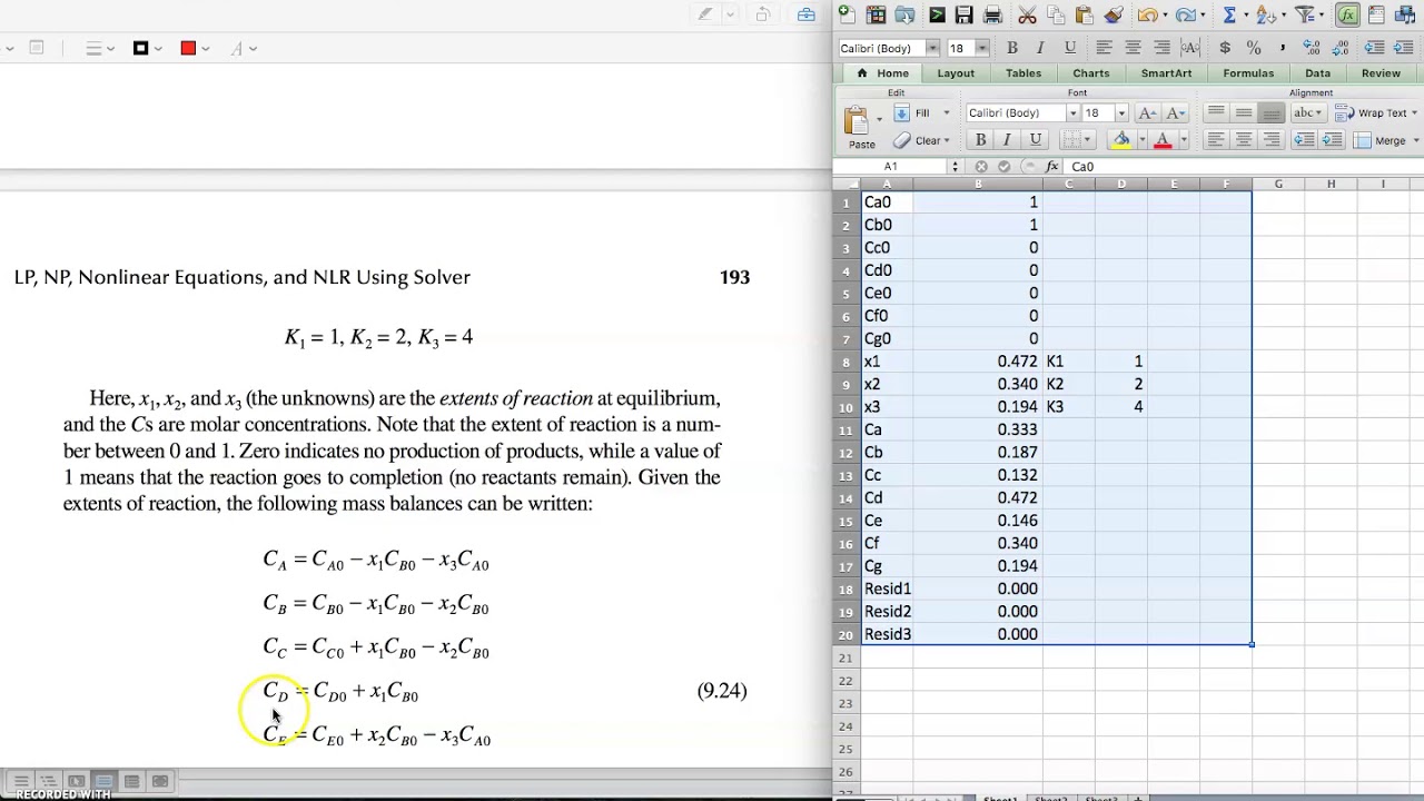 che205, ch9, nonlinear optimization, part 4