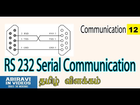 RS 232 Serial Communication explained in Tamil Commnication Part 12
