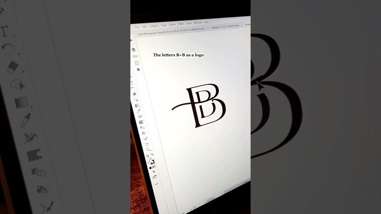 Design with us ✨ The letters B+B as a logo