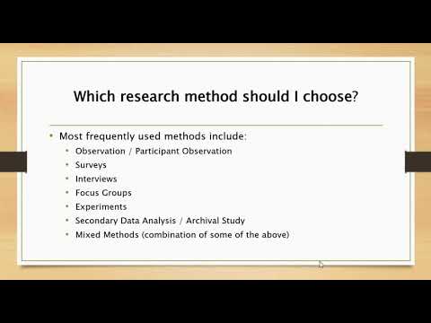 Difference Between research design and research method