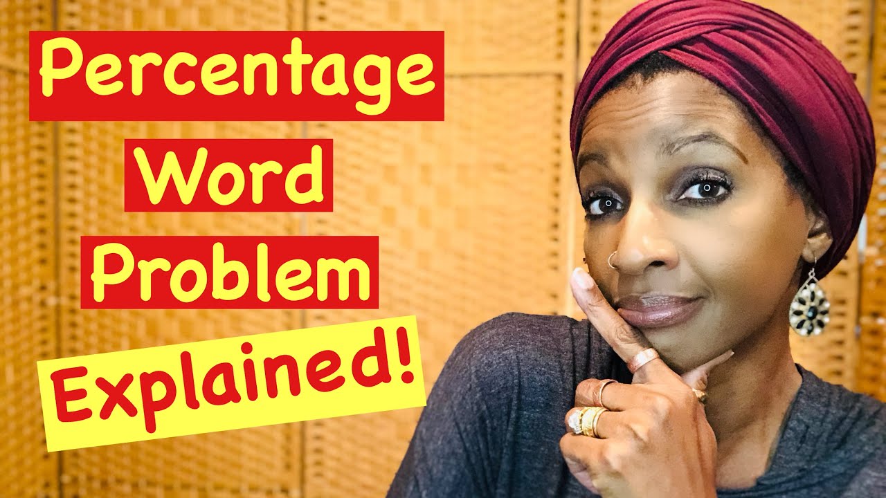 Percentage Word Problem! | Solving A Percent Word Problem!