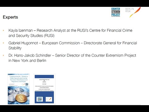 CEP Webinar "Regulating Cryptocurrencies To Mitigate Risks Of Misuse For Terrorism Financing"