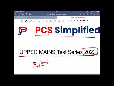 UPPCS Mains 2023 Test Series Schedule, PCS SIMPLIFIED, pcssimplified.com