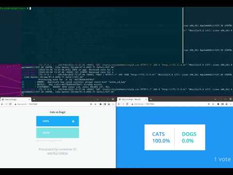 Running Docker Compose Example Voting App