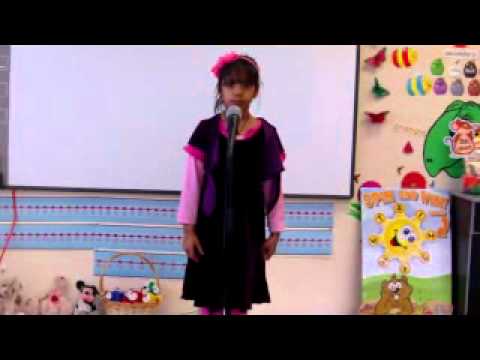Nitya in her Spelling Saute Class